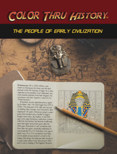 Color Thru History – The People of Early Civilization – Learn & Color Books